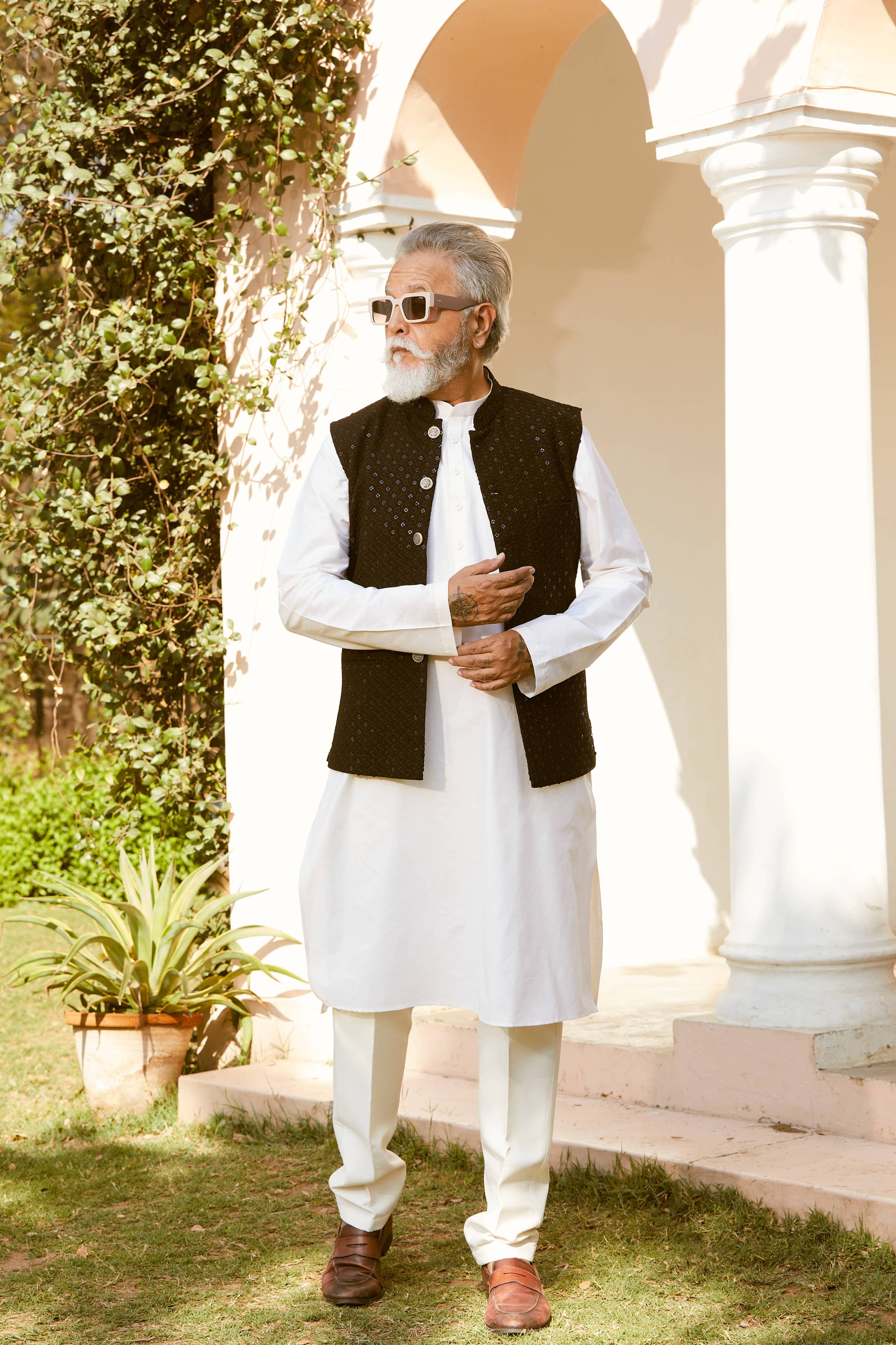 Kurta Pajama With Jacket – See Designs